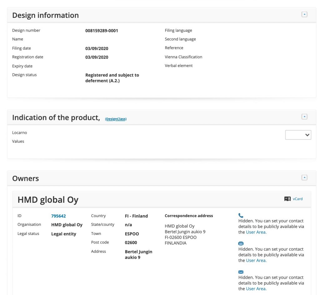 New Nokia Mobile design patent submission appeared at EUIPO | Nokiamob