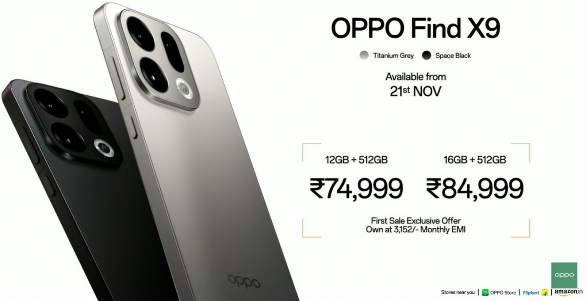Oppo Find X9 Series Debuts in India Starting at INR 74,999