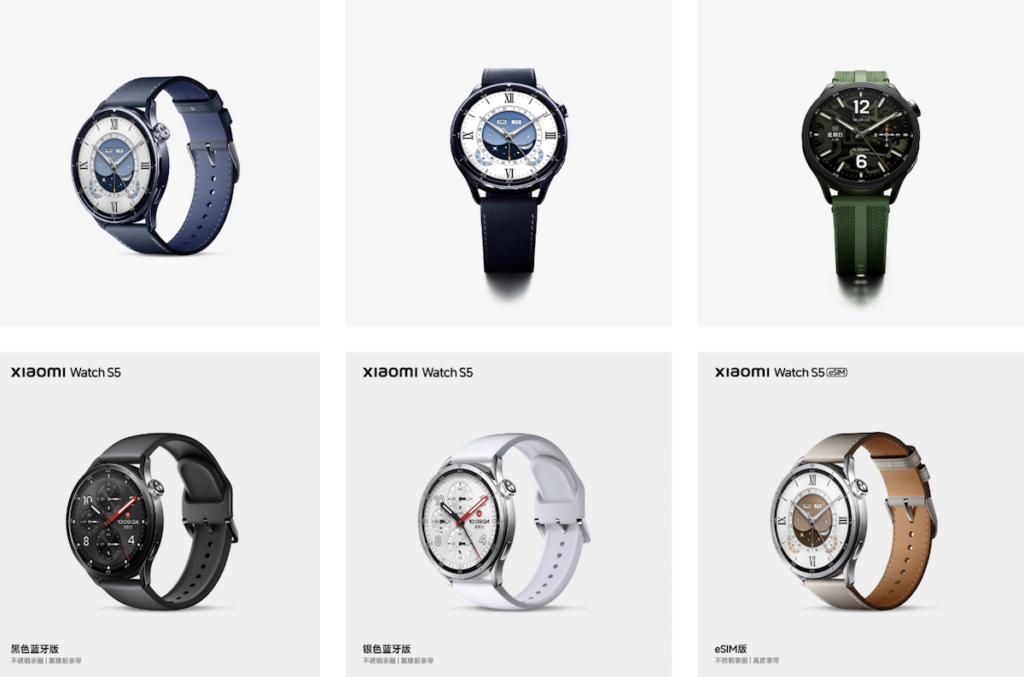 Xiaomi Watch S5 Debuts With 2121-Day Battery Life and eSIM Option