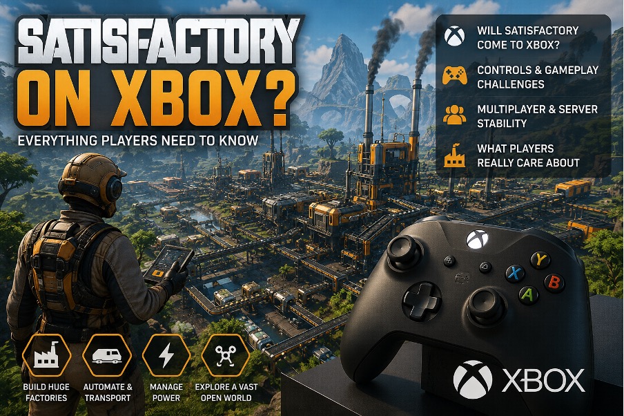 A Lot Of Players Still Wonder If Satisfactory Would Work Well On Xbox ...